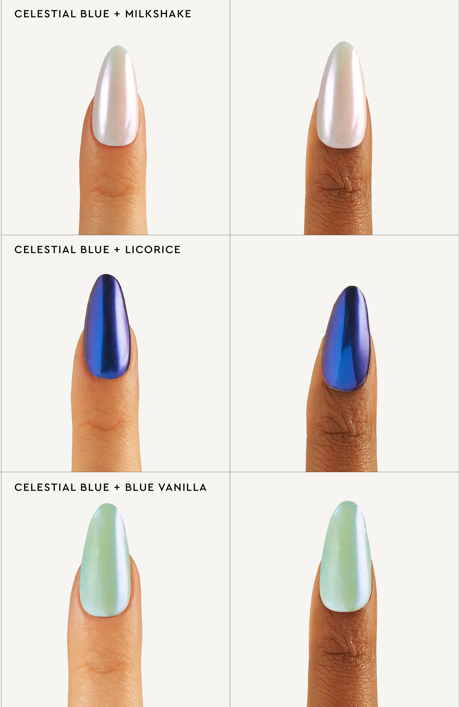 Celestial Blue Stardust Liquid Nail Powder fra Le Mini Macaron