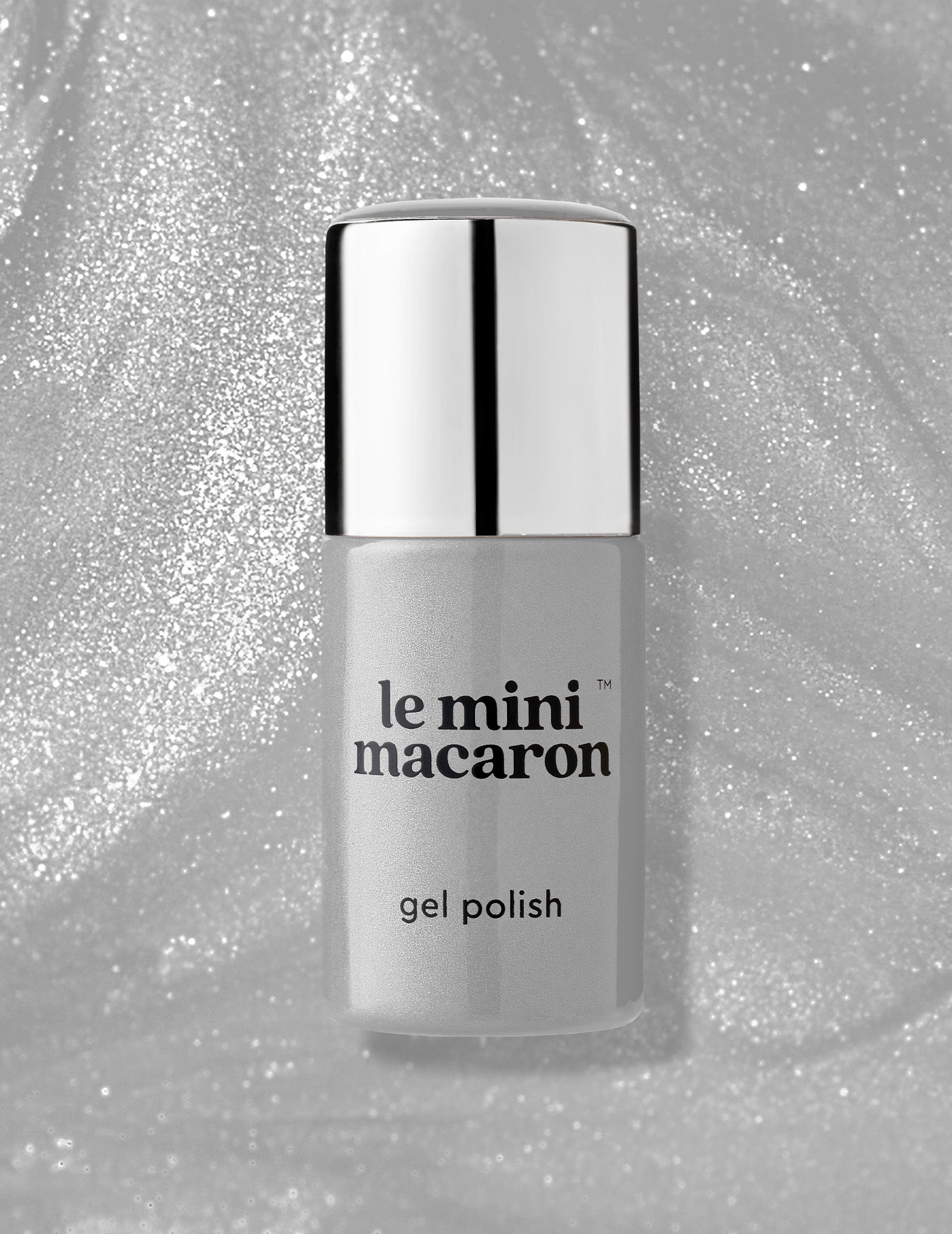 Gel neglelak Silver Glow fra Le Mini Macaron